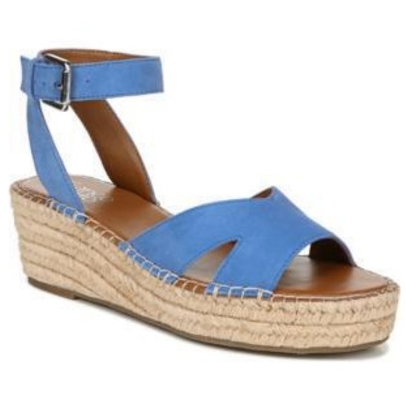 Franco Sarto | Shoes | Franco Sarto Womens Penne Blue Espadrille Wedge ...